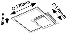 Rabalux 71370 - LED Stropní svítidlo OTTAVIA LED/24W/230V 3000K