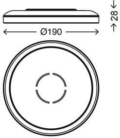 Briloner 3175-014 - LED Stropní svítidlo FREE LED/12W/230V pr. 19 cm