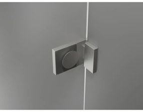 Mexen Lunar T, sklápěcí sprchový kout levý 110 x 80 cm, 8mm čiré sklo, ocelový profil, 834T-110-080-97-00-L