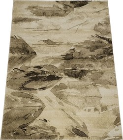BE Koberec Wenus 7771 SAND – béžovo-hnědý obdélníkový Rozměr: 60x100 cm