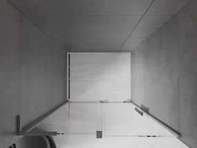 Mexen Velar L, posuvné sprchové dveře do otvoru 110 cm, 8mm čiré sklo, grafit broušený, 871-110-003-01-66