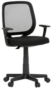 Autronic Kancelářská židle Kancelářská židle, černá mesh, plastový kříž (KA-W022 BK)