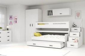 BMS Group Dětská postel Max 1 Růžová 200x120