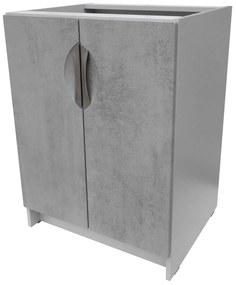 Bawor Kuchyňská skříňka spodní 60 cm barva beton korpus šedý