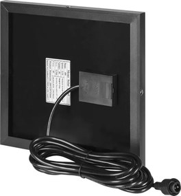 Solární reflektor REBEL URZ3626, 500lm, IP65, 6800K, 3,2 V, 4000mAh, 6W, černá