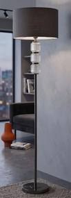 Stojací lampa Bright 164 cm šedá/bílá