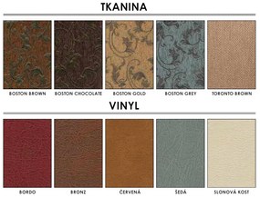 Vomaks Taburet T-3 Barva: olše + kalvados, Materiál: tkanina - boston brown