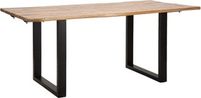 Rozkládací jídelní stůl Ingenue 180-280 cm hnědý / černý
