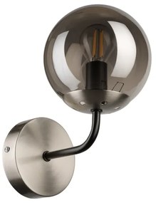 Brilagi - Nástěnná lampa MALIVA 1xE14/15W/230V matný chrom/kouřová