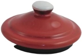 Červené víčko k mlékovce s puntíky Red dot - 7cm