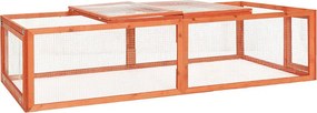Králíkárna 183 x 90 x 46,5 cm masivní jedlové dřevo 170877