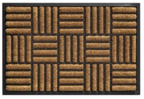 Kokosová čistící vnitřní vstupní rohož FLOMA Rubco Blocks - 40 x 60 x 1,5 cm