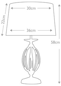 Elstead AG-TL-POL-BRASS - Stolní lampa AEGEAN 1xE27/60W/230V zlatá