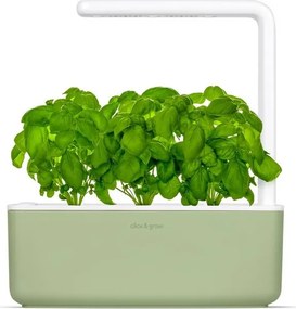 Click and Grow Smart Garden 3 chytrý květináč + 3ks kapslí se semínky bazalky šalvějově zelený