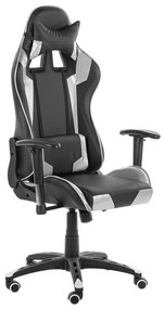 Kancelářská židle černá/stříbrná KNIGHT Beliani