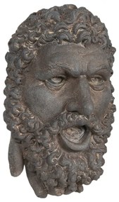 Nástěnná kameninová busta muže v antickém stylu Koen – 29x19x42 cm