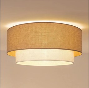 BRILAGI - LED Stropní svítidlo BOHO ECO 1xE27/10W/230V pr. 40 cm béžová/krémová