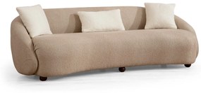 Designová 3-místná sedačka Xanthus 230 cm cappuccino