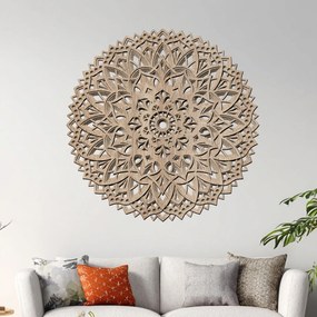 dřevo života 4 vrstvá mandala KVETOUCÍ DUŠE Zvolte rozměr (cm): 95x95, Zvolte barvu dekoru: Dub Sonoma