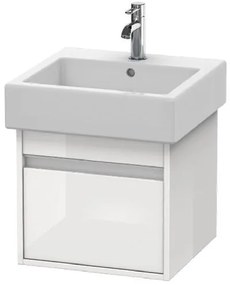 Duravit Ketho - Umyvadlová skříňka 41x45x44 cm, 1 zásuvka, lesklá bílá KT668502222