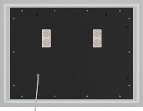 Koupelnové zrcadlo Jaffrey 60x80 s Bluetooth – čiré sklo
