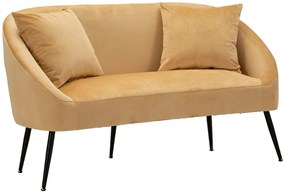 Designová pohovka Caerwyn 137 cm hnědá / černá