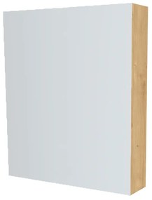 Mereo, Mereo Koupelnová zrcadlová skříňka 60 cm, galerka, 1x dvířka levá, Multidecor, Dub Arlington, MER-CN798G61DARL