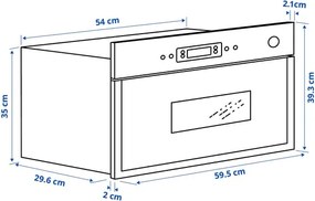 MATÄLSKARE Mikrovlnná trouba, IKEA 300 nerezavějící ocel
