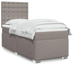 Box spring postel s matrací taupe 80x200 cm textil 3292633
