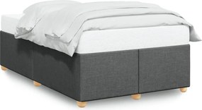 Rám postele bez matrací tmavě šedá 120x190 cm textil 3284716