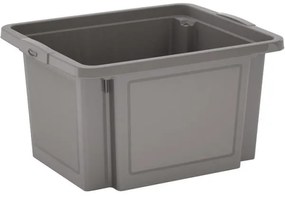 Plastový úložný box KETER H box 25l, šedý