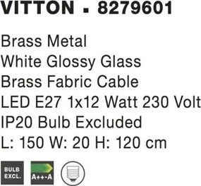 Závěsné svítidlo NOVA LUCE VITTON Ε27 8279601 bez žárovky