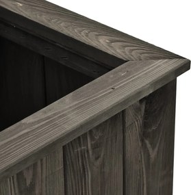 vidaXL Vyvýšený záhon tmavě šedý 74 x 32 x 30 cm masivní borové dřevo [315414]