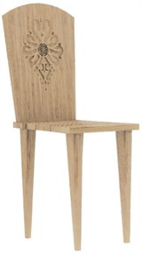 stylová dřevěná jídelní židle z masivu borovice Hanka jandre