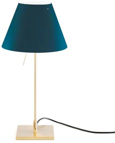 Luceplan Costanzina stolní lampa mosaz modrá