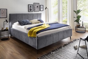 Čalouněná postel LEJSAN 180x200 s úložným prostorem, antracit
