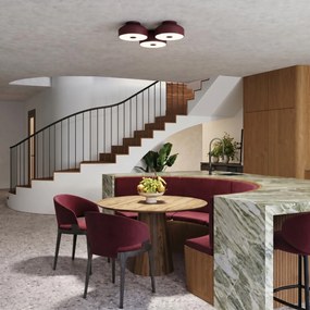 Sollux Lighting Stropní svítidlo OMIQ bordó