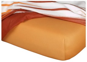 DADKA Jersey prostěradlo karamel Rozměr 100x220x20