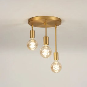 Stropní moderní svítidlo do obýváku Flexform Bulb Accapulco Gold