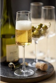 Křišťálové skleničky v sadě 4 ks na sekt 300 ml Zero – Lyngby Glas