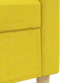 2dílná sedací souprava světle žlutá textil 3278324
