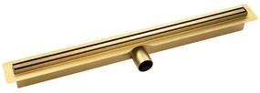Laveo Slim, sprchový žlab 70cm, zlatá, LAV-COS_G70D