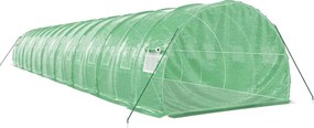 Skleník s ocelovým rámem zelený 48 m² 16 x 3 x 2 m 3188045