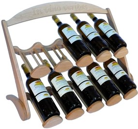 Stojan na víno 616 - Dřevěný stojan na 10 lahví vína