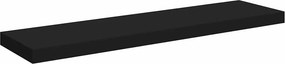 Plovoucí nástěnné police 2 ks černé 90 x 23,5 x 3,8 cm MDF 323839