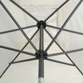 Naklápěcí slunečník s klikou Derby Basic Lift NEO 2,5 x 2 m - světle šedý