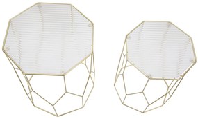 Mauro Ferretti Konferenční stolky Glass Pair 37X47-31X42 cm