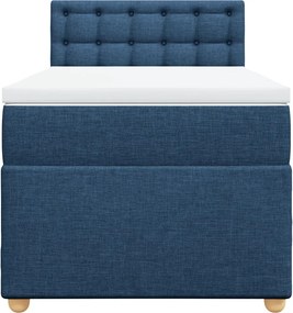 Box spring postel s matrací modrá 80x200 cm textil 3288827