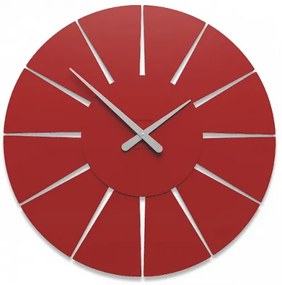 Designové hodiny 10-212 CalleaDesign Extreme M 60cm (více barevných variant) Barva stříbrná-2 - RAL9006 Dýha bělený dub - 81