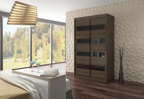 ADRK Furniture Skříň posuvná se zrcadlem MARTINEZ 150